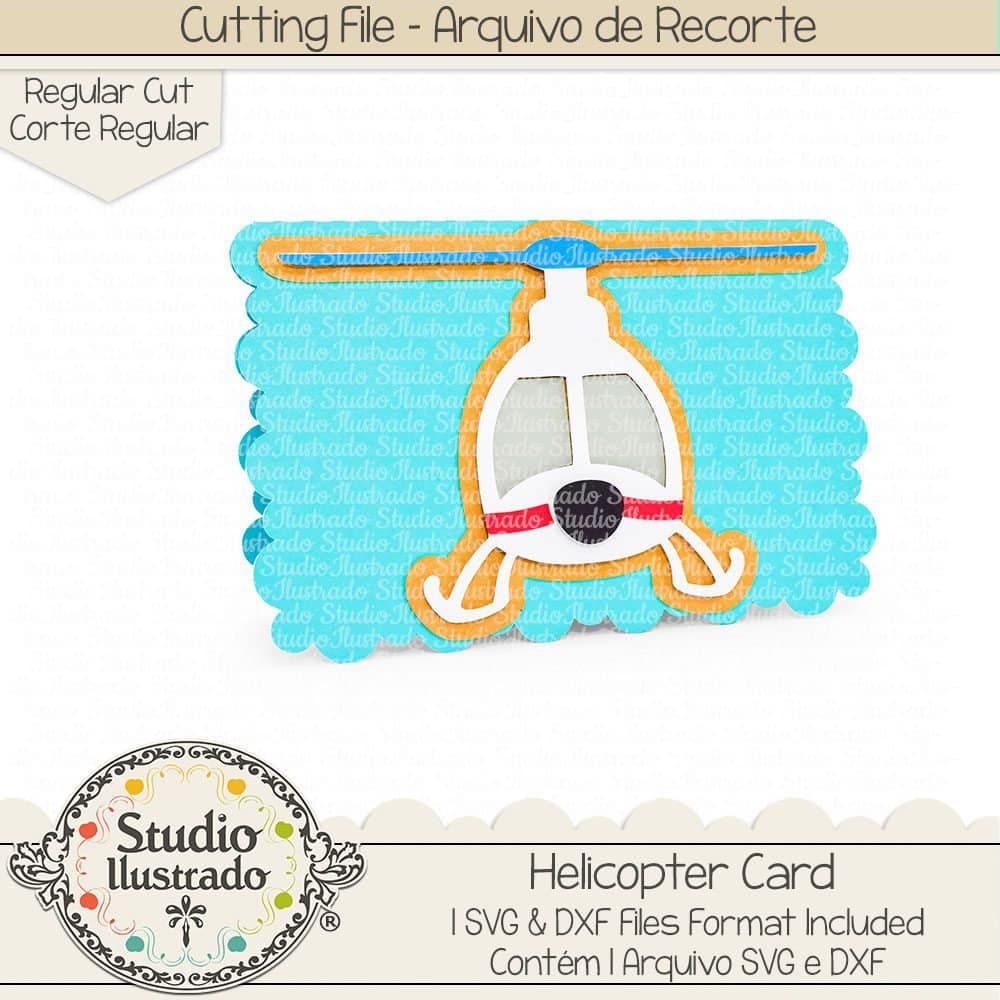 Helicopter Card - Studio Ilustrado