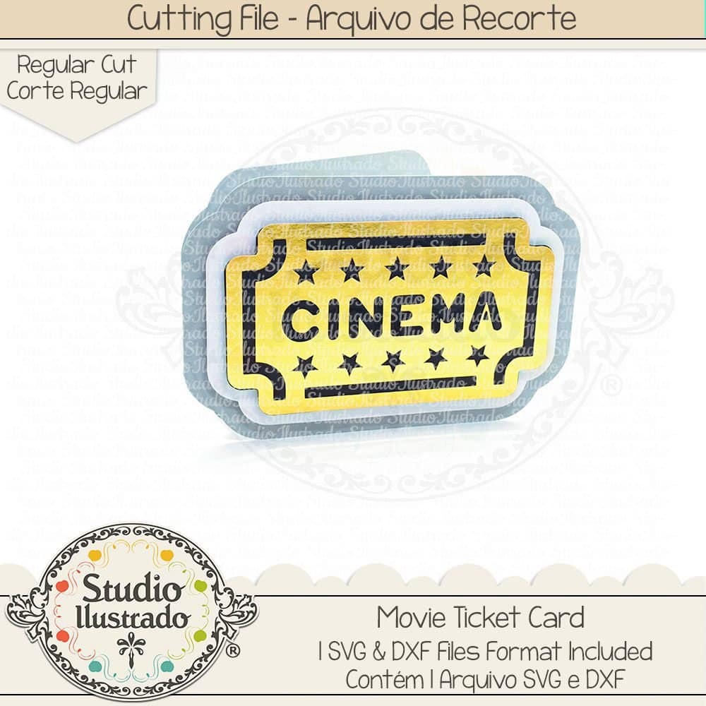 Movie Ticket Card - Studio Ilustrado
