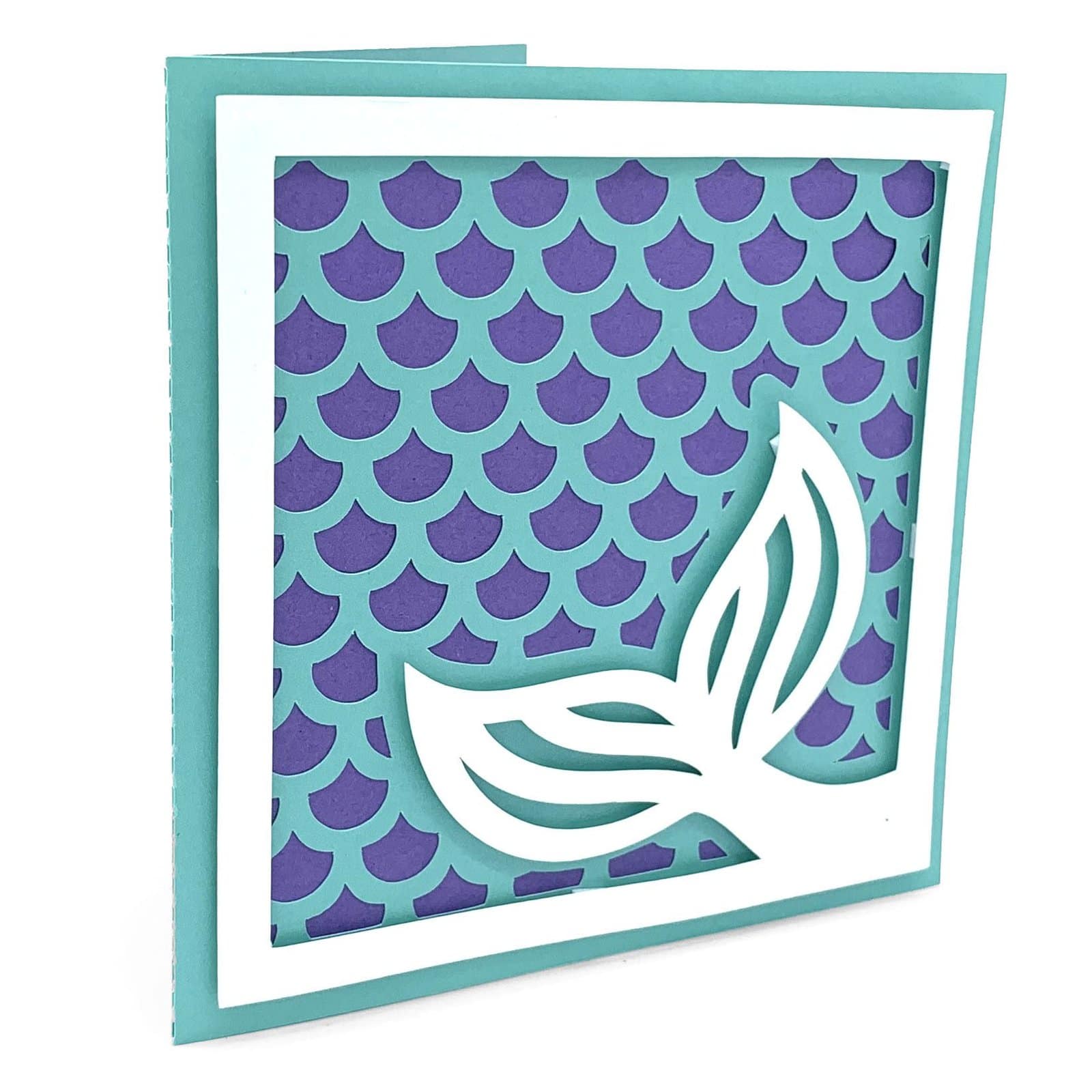 Mermaid Tail Square Card - Studio Ilustrado