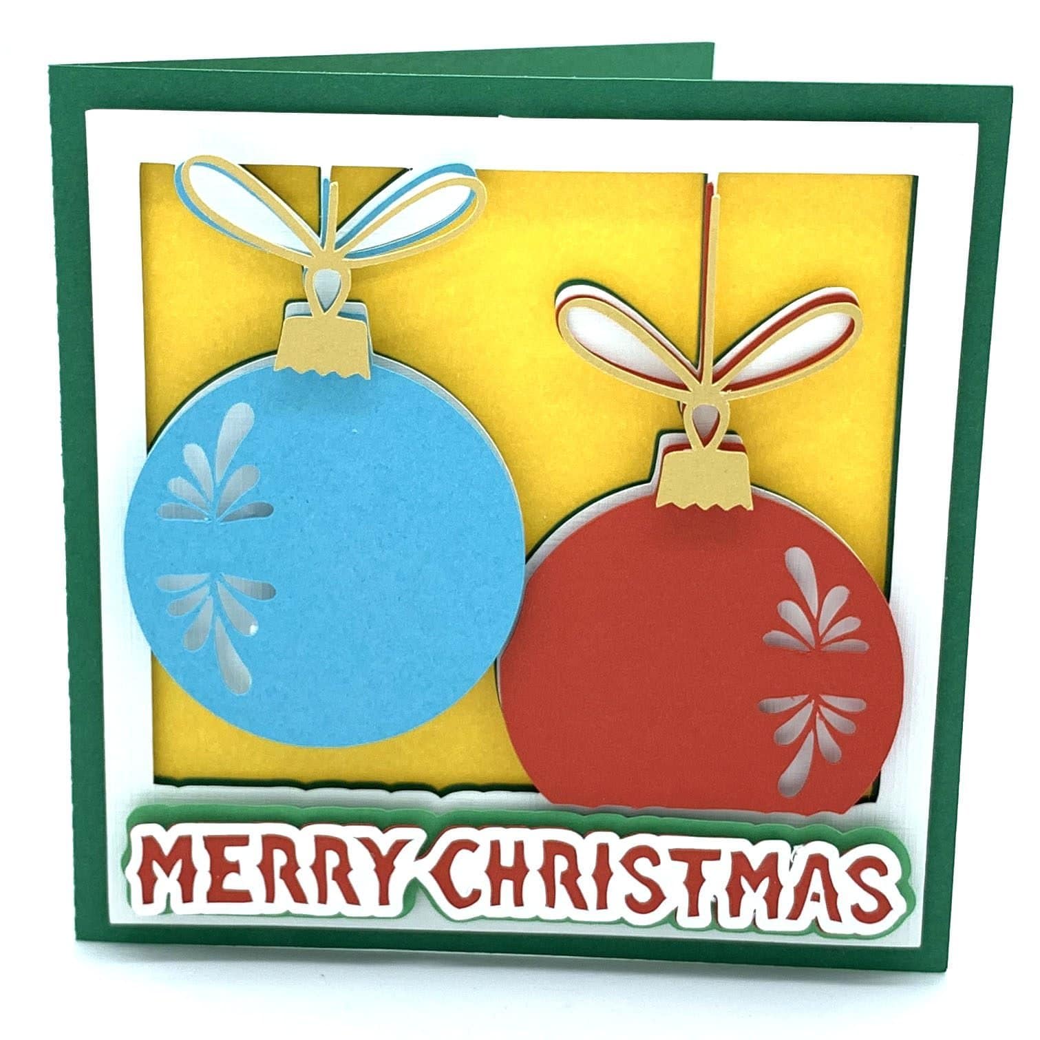Merry Christmas Ornaments Card - Studio Ilustrado