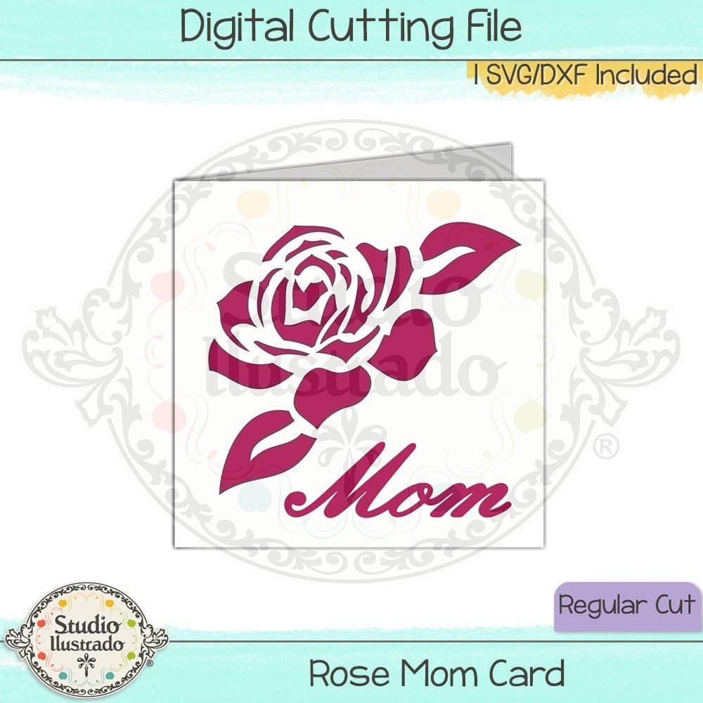 Rose Mom Card - Studio Ilustrado