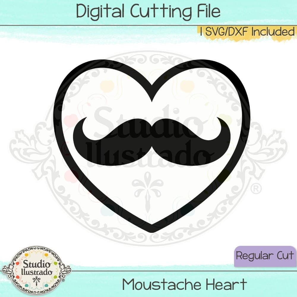 Moustache Heart - Studio Ilustrado