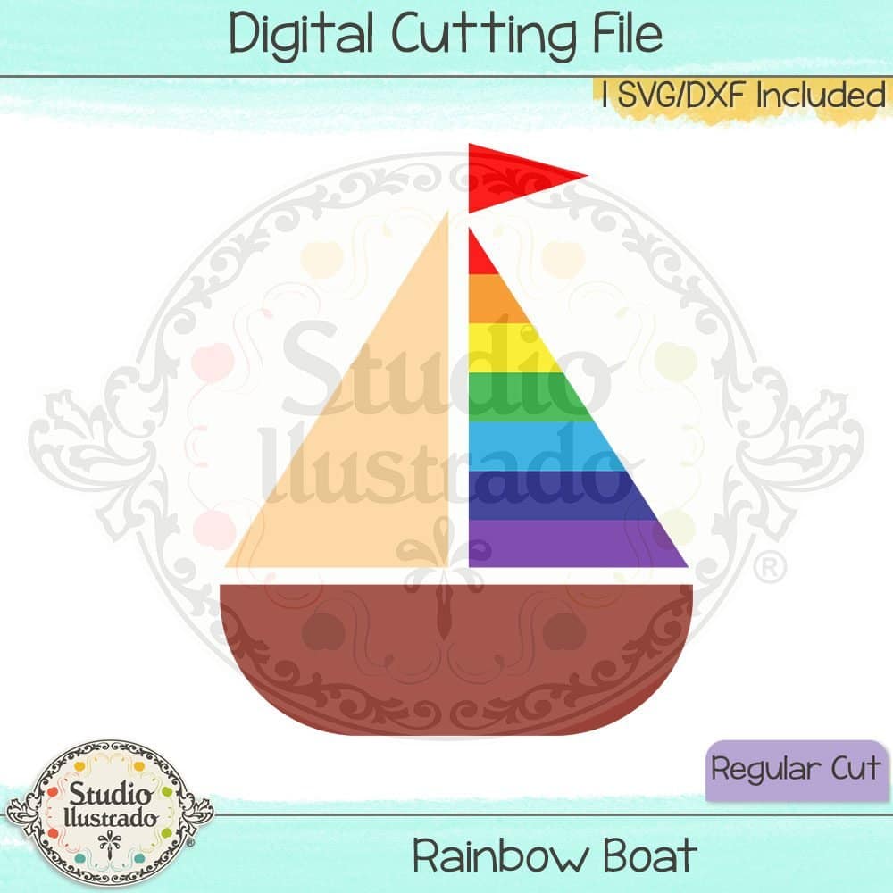 Rainbow Boat - Studio Ilustrado